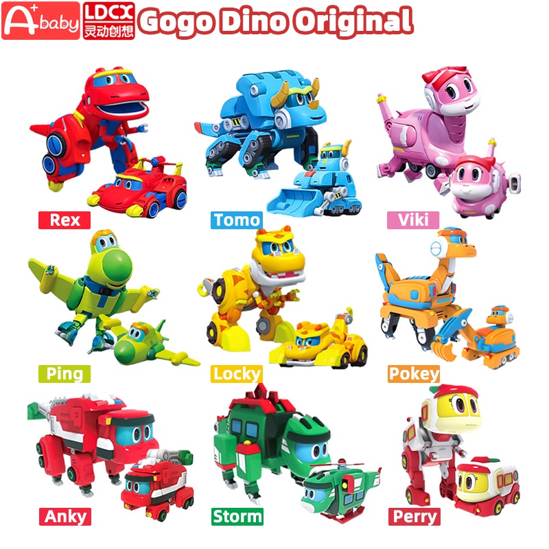 [A+baby] Gogo Dino Mini Deform Dinosaur Toys Original Action Figure ...
