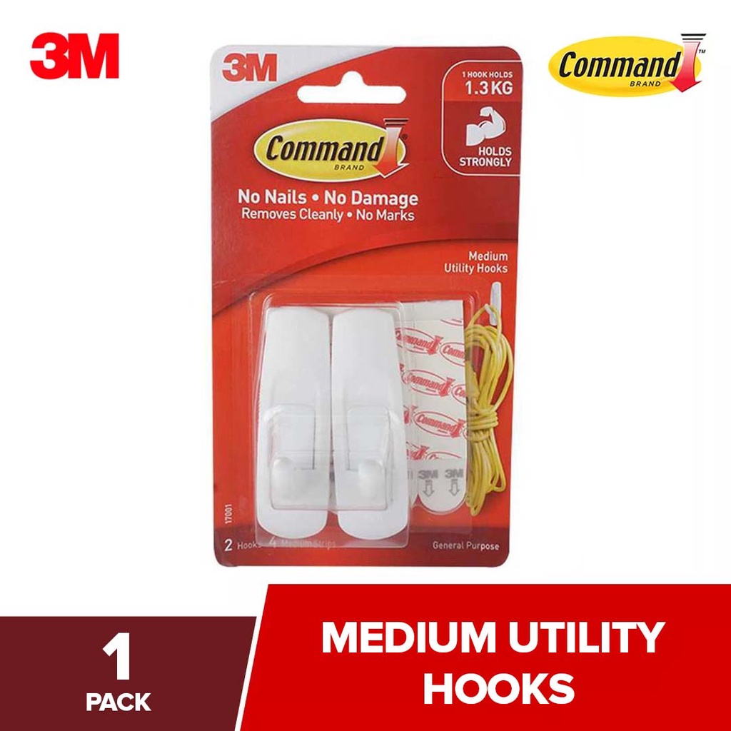 3M Command Medium Utility Hooks | Shopee Philippines