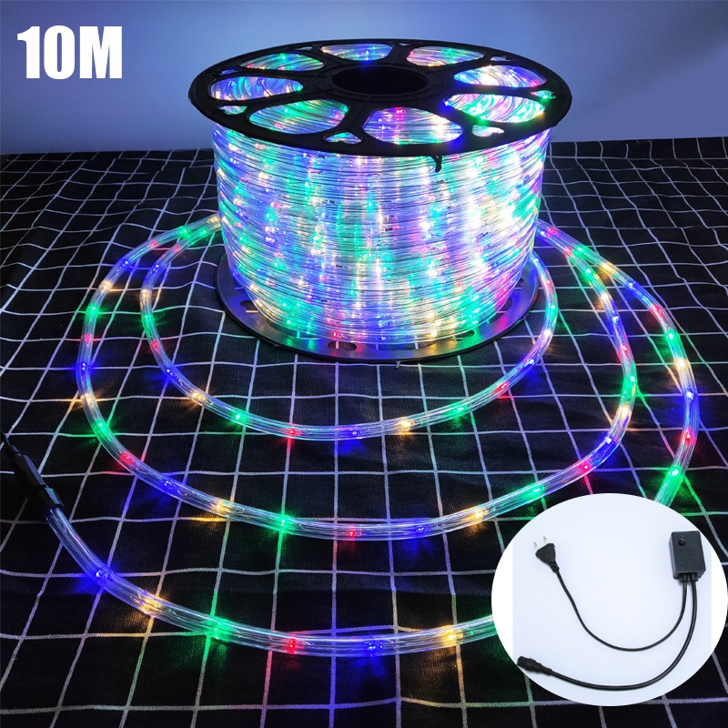 Waterproof Rainbow Tube Rope Flexible Round Tow Wire LED Light Strip ...
