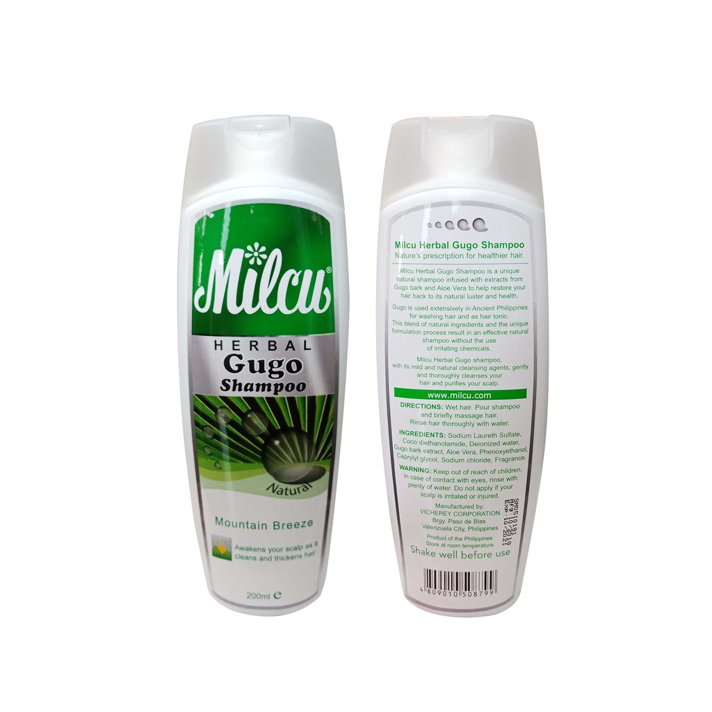 Milcu Herbal Gugo Shampoo 200ml | Shopee Philippines