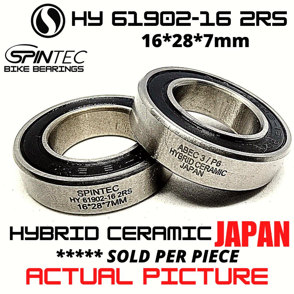 SPINTEC HY 61902 - 16 2RS HYBRID CERAMIC JAPAN Bike Bearings for Bike ...