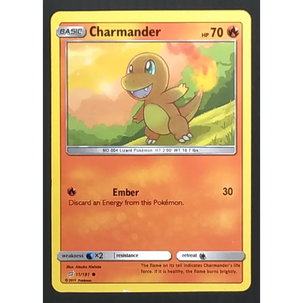 Charmander Basic 11/181 Hitokenge Pokemon Card Gold Flash Light (Matte ...
