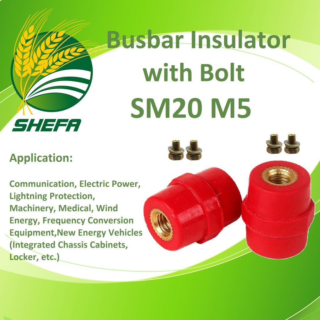 Busbar Insulator with Bolt SM20 M5, 10 pcs | Shopee Philippines