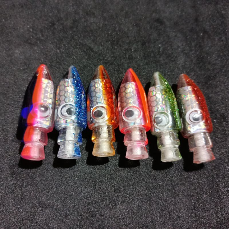 Pointed Squid Head / Acrylic Tanigue Head / Molded Glass Squid Head ...