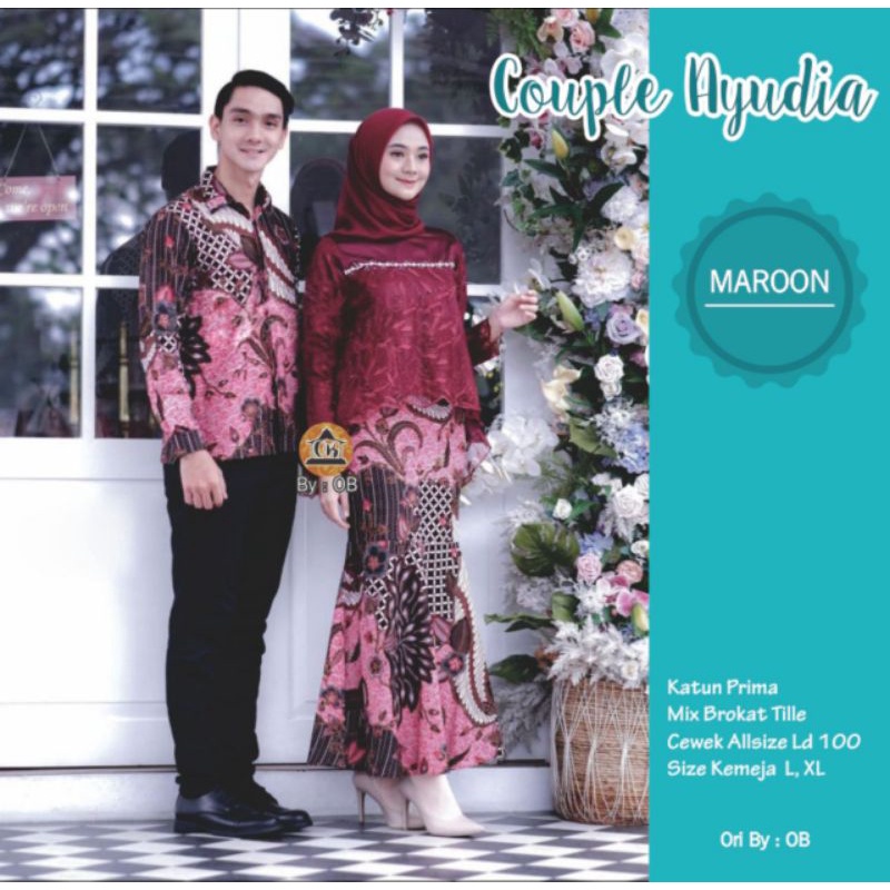 Find Maura Couple - Sania Ruffle Batik Couple ori Nabtic Couple Set ...