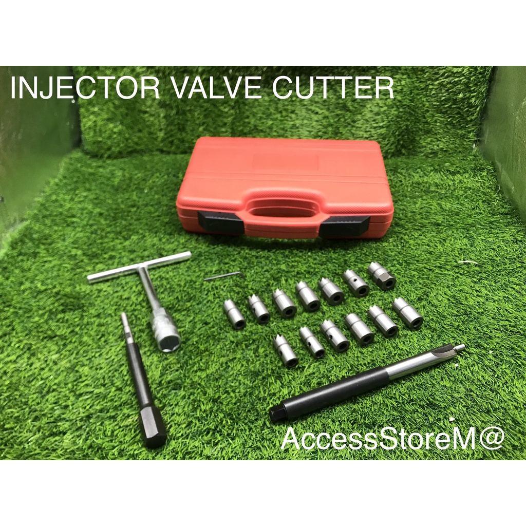 DIESEL INJECTOR SEAT CUTTER SET CLEANER REMOVER UNIVERSEL CAR GARAGE ...