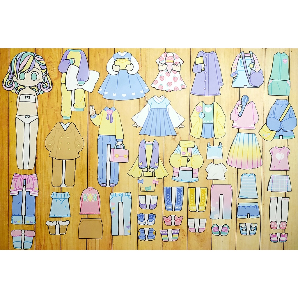 Busy Page Bp Bpan People Educational Children's Toys Paper Doll ...