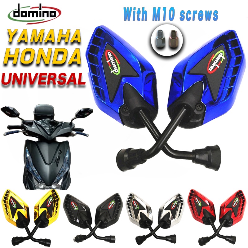 SP Motorcycle DOMINO Short Stem Side Mirror clean For HONDA Universal ...