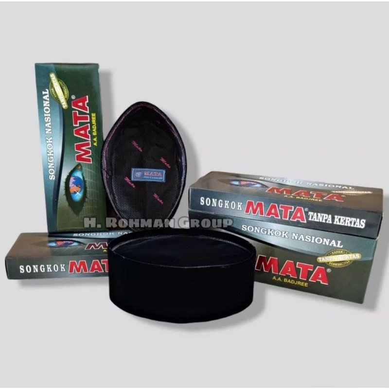 MATA HITAM National Eye Cap Songkok Cap/Plain Black National Cap Eye ...