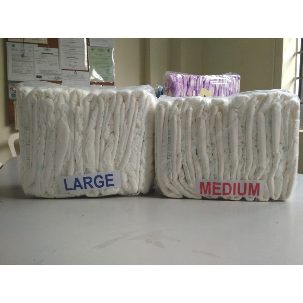 Generic Adult TAPE MEDIUM / LARGE Diaper ( 10 PCS. PER PACK) | Shopee ...