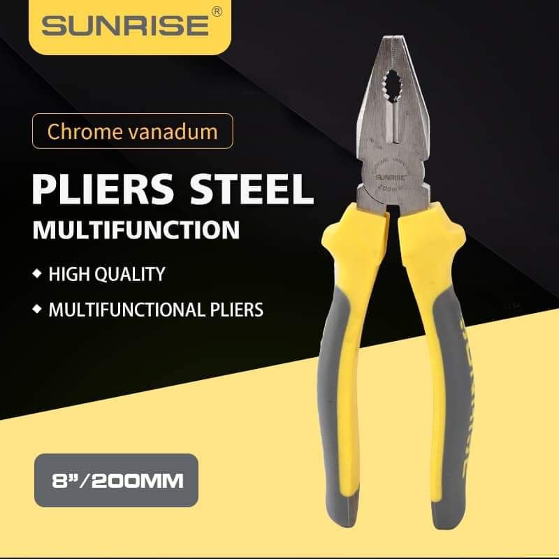 Sunrise Pliers Steel Long Nose /Combination Plier/Diagonal Plier 8 ...