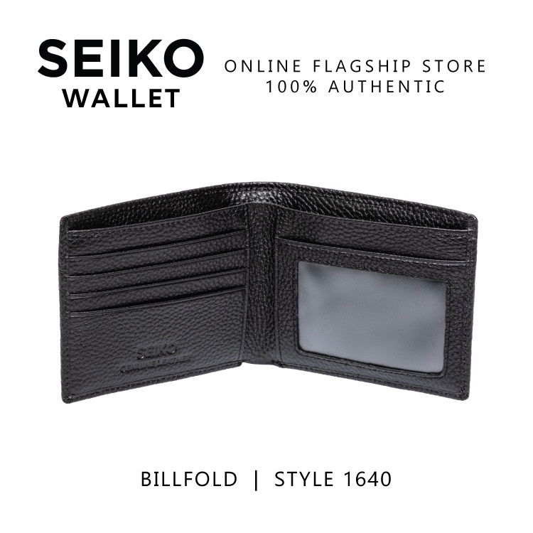 Seiko Wallet Genuine Leather Billfold (With RFID Blocker, Leather ...