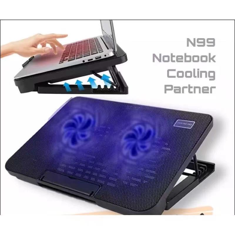 6 Fan Laptop Stand With Cooling Fan Universal Adjustable with Led Light ...