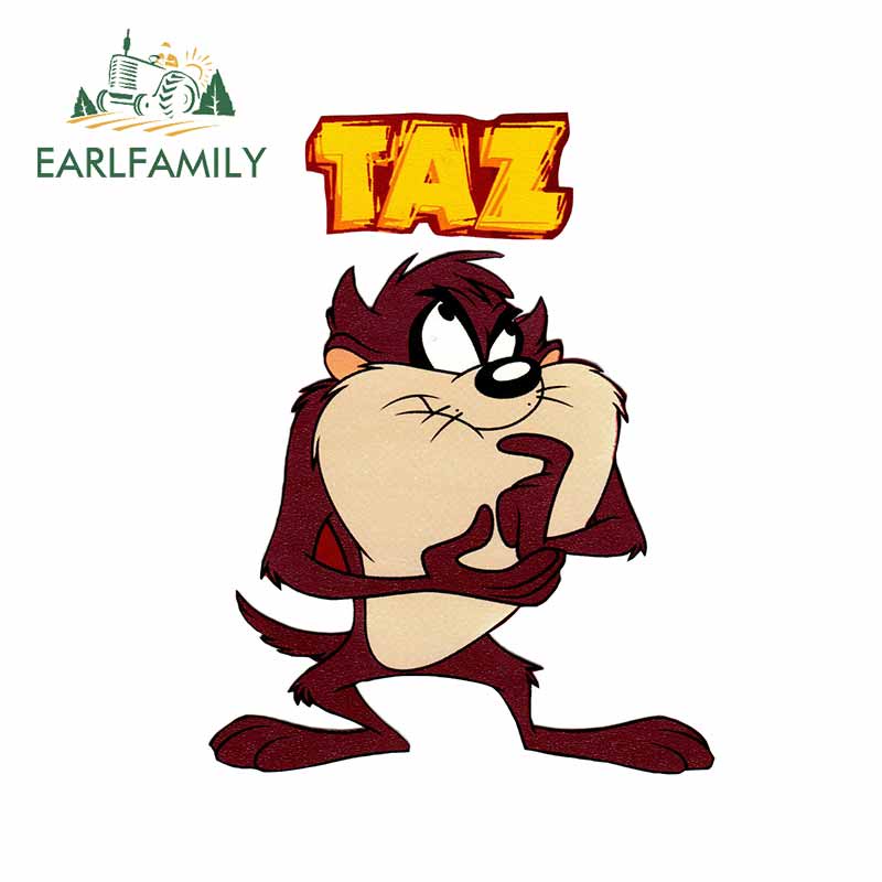 EARLFAMILY 13cm x 10cm Taz Car Graffiti Sticker Sunscreen Decal ...