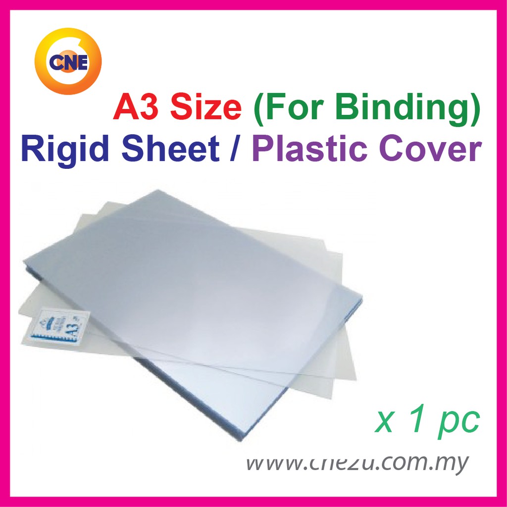 A3 PVC Rigid Sheet / Plastic Cover (For Binding) / Transparent Plastik ...