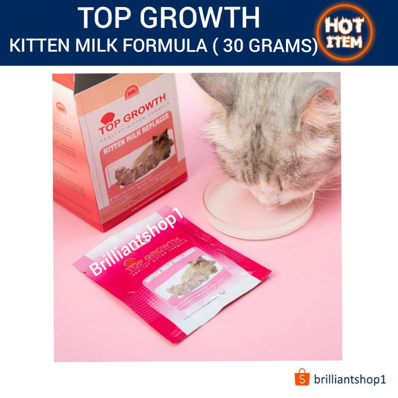 TOP GROWTH KITTEN MILK FORMULA ( 30 GRAMS SACHET) | Shopee Philippines