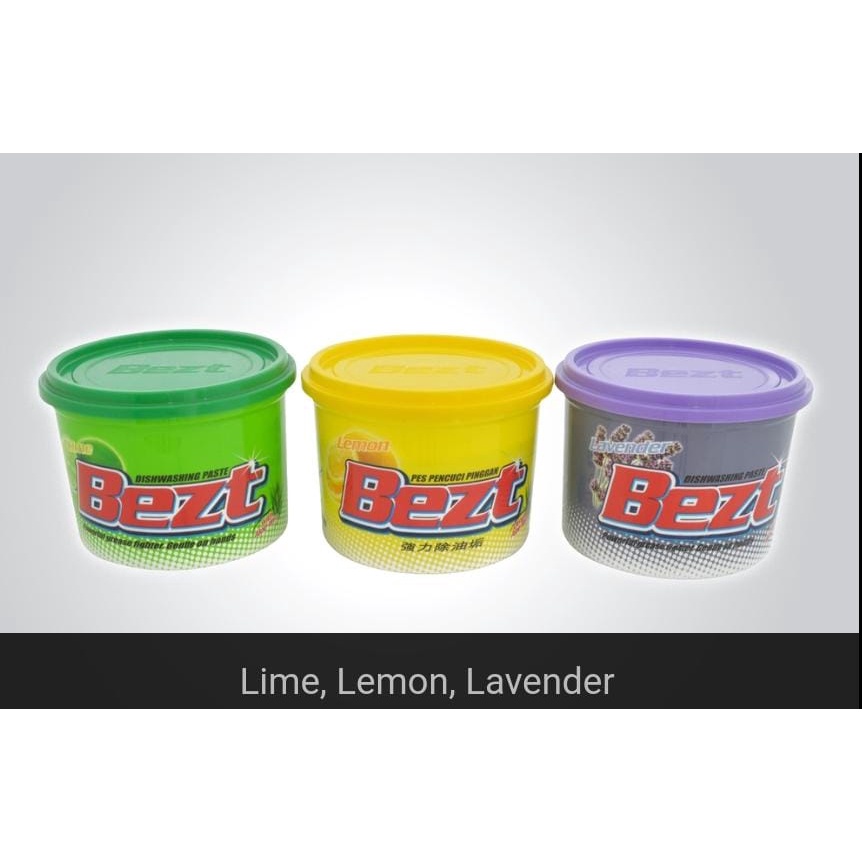 Bezt Dishwashing Paste Lemon Lavender Lime Scented Fragrances 400g ...