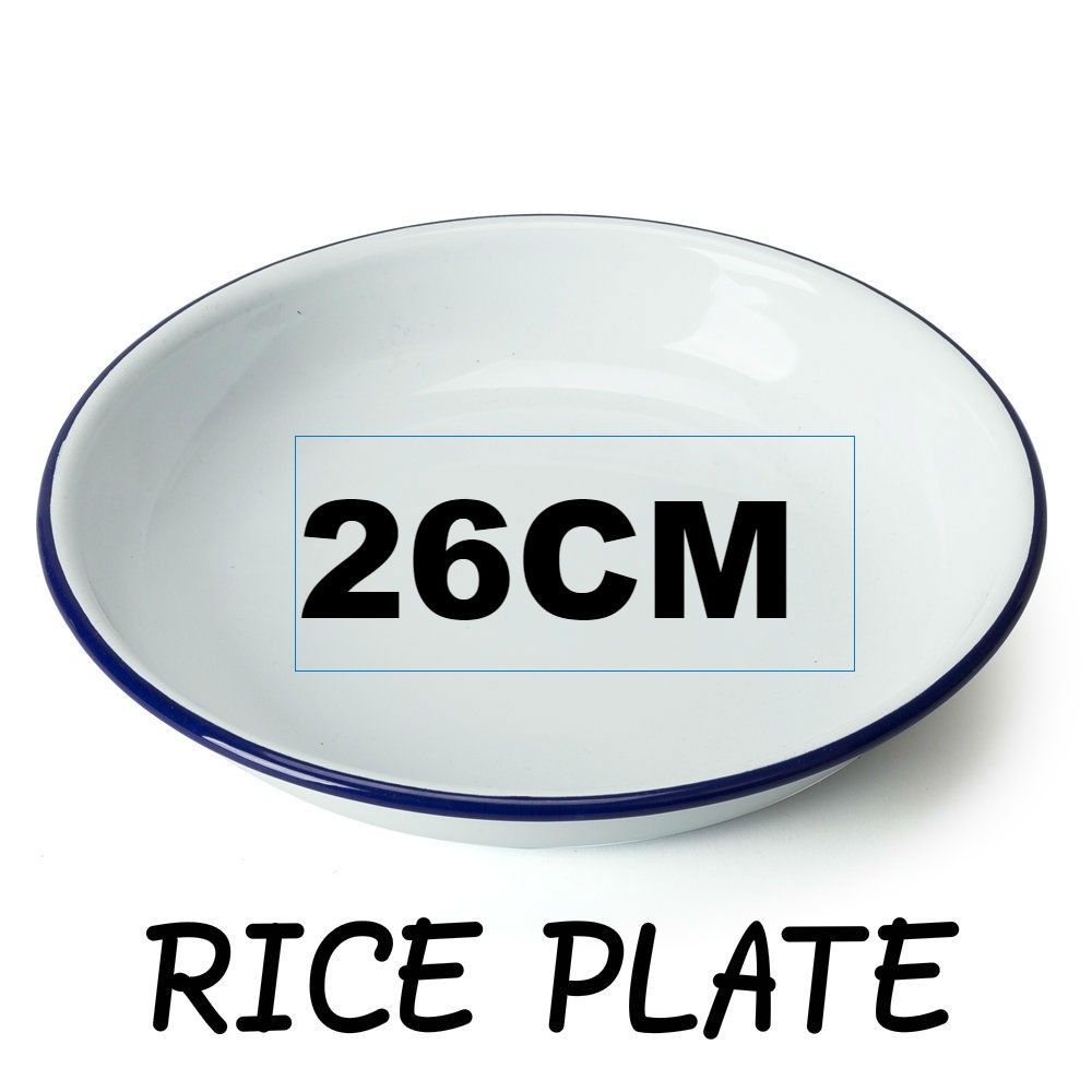 26cm Rice Plate Classic Enamel (Losa) | Shopee Philippines
