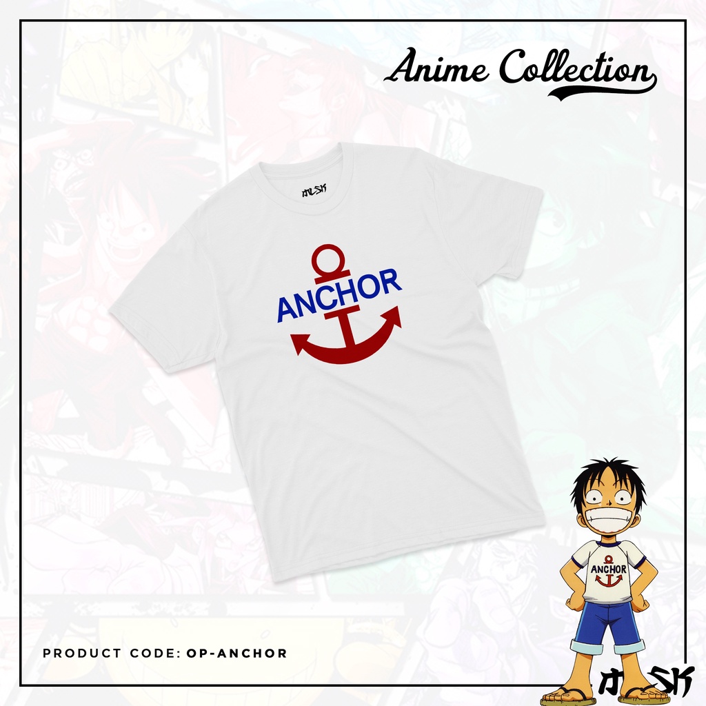 LUFFY ANCHOR ONE PIECE ANIME T-SHIRT | LUFFY ANCHOR ONE PIECE ANIME ...