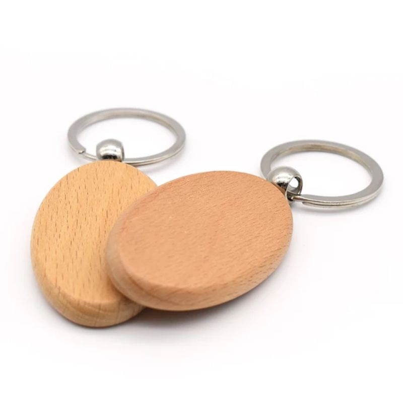 25, 50, 100 pcs Plain Wooden Keychain WHOLESALE for laser engraved ...