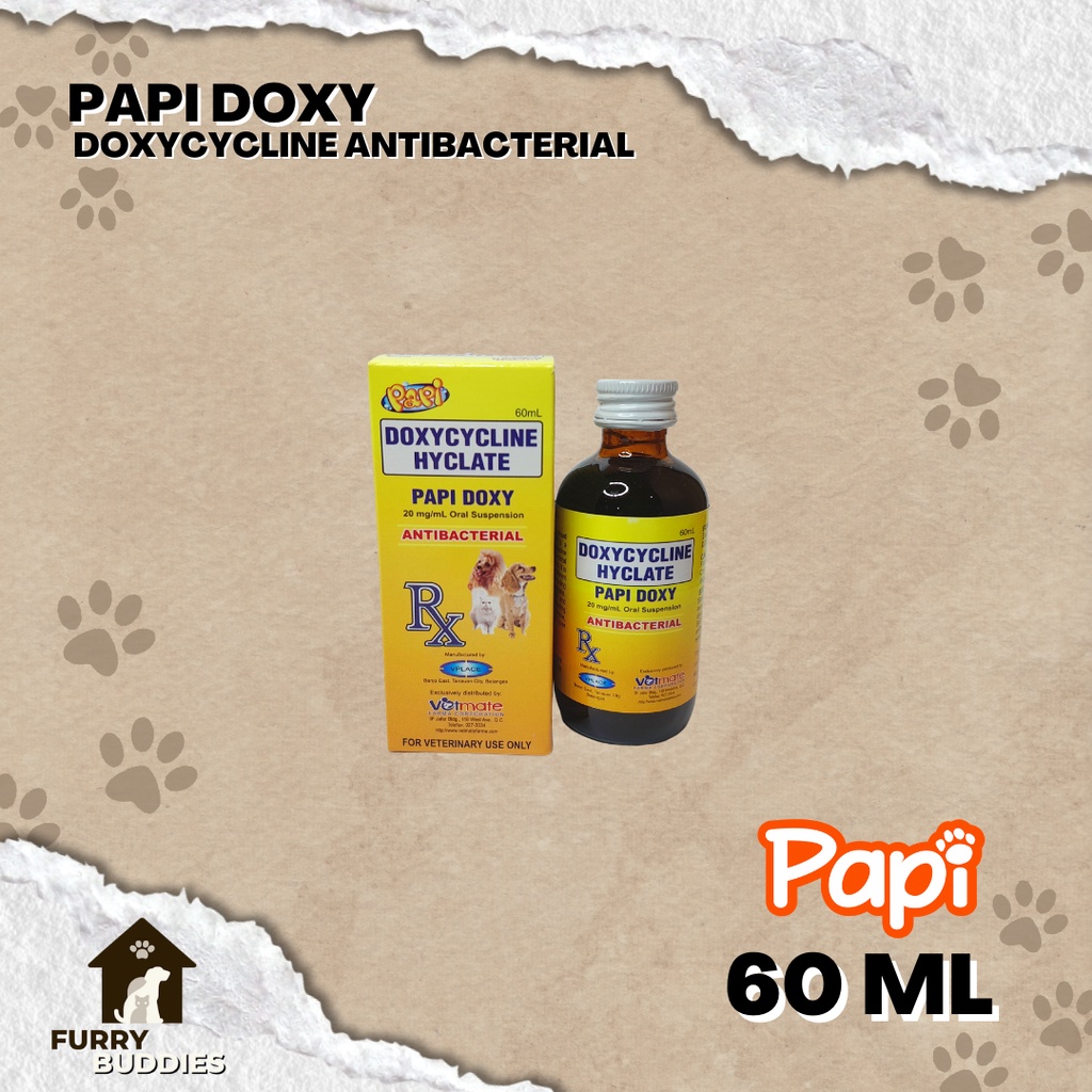 PAPI DOXY DOXYCYCLINE ANTIBACTERIAL (60 ML) | Shopee Philippines