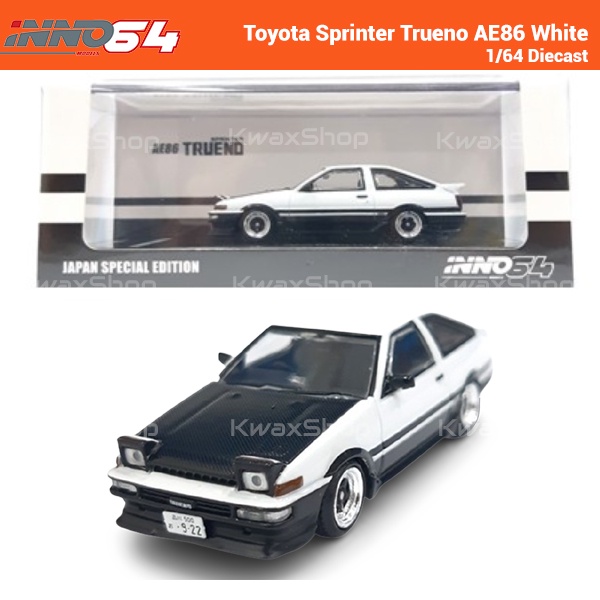 Inno64 Toyota Sprinter Trueno AE86 White Inno 1/64 Diecast 262891 ...