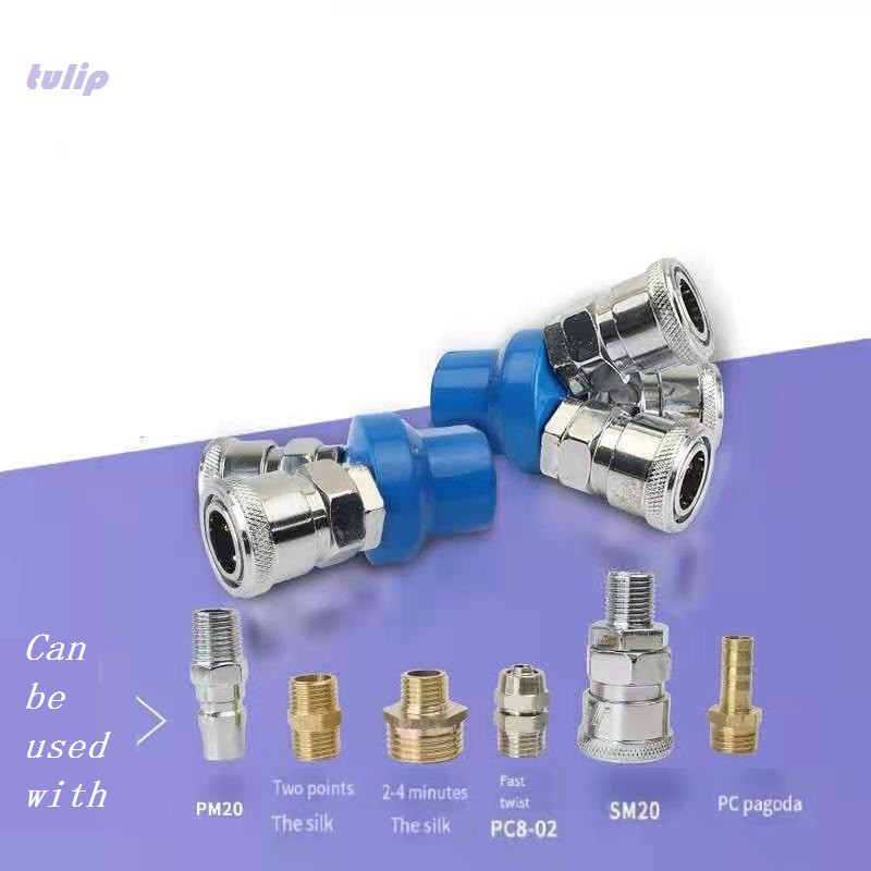 Air Compressor Manifold 2 Way 3 way Quick Connect Multi Hose Coupler ...