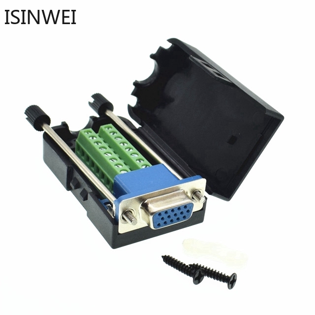 DB15 Female D-SUB 3 Row 15 Pin VGA Plug Breakout Terminal Solderless Connector | Shopee Philippines