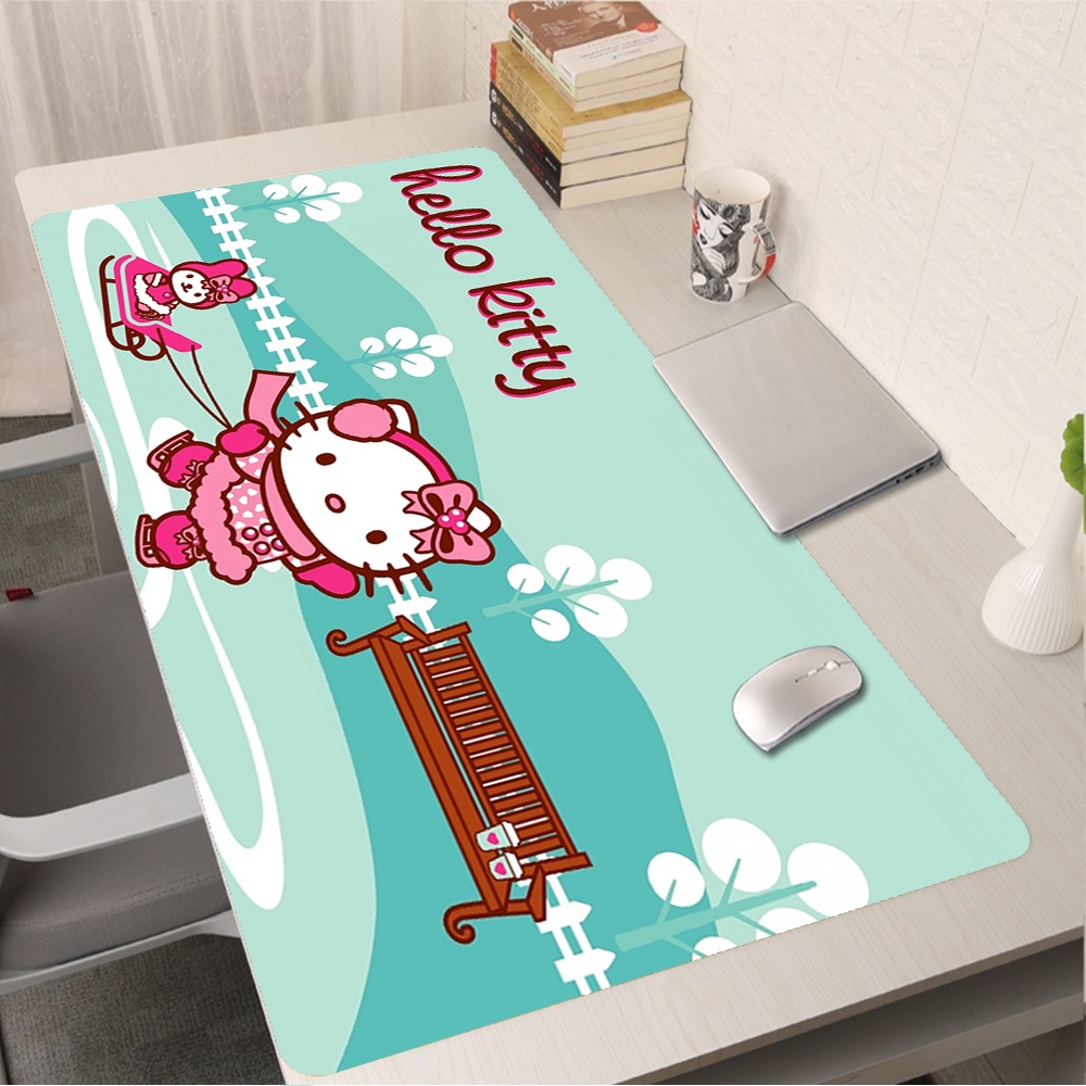 Cute Kawaii Hellos Cat Kitties Deskmat Keyboard Pad Gamer Mouse Pad ...
