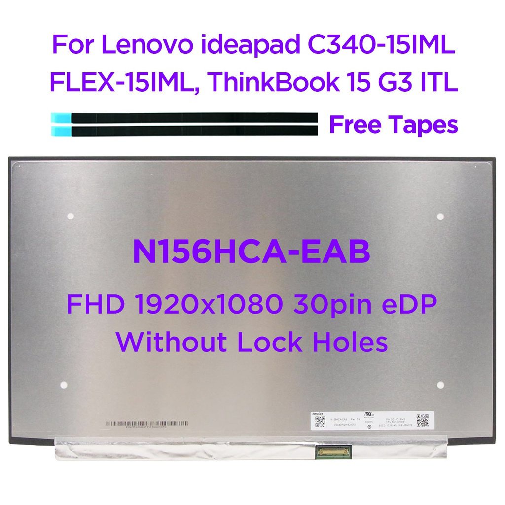 15.6 Laptop LCD Screen N156HCA-EAB TV156FHM-NH1 TV156FHM-NH2 For Huawei ...