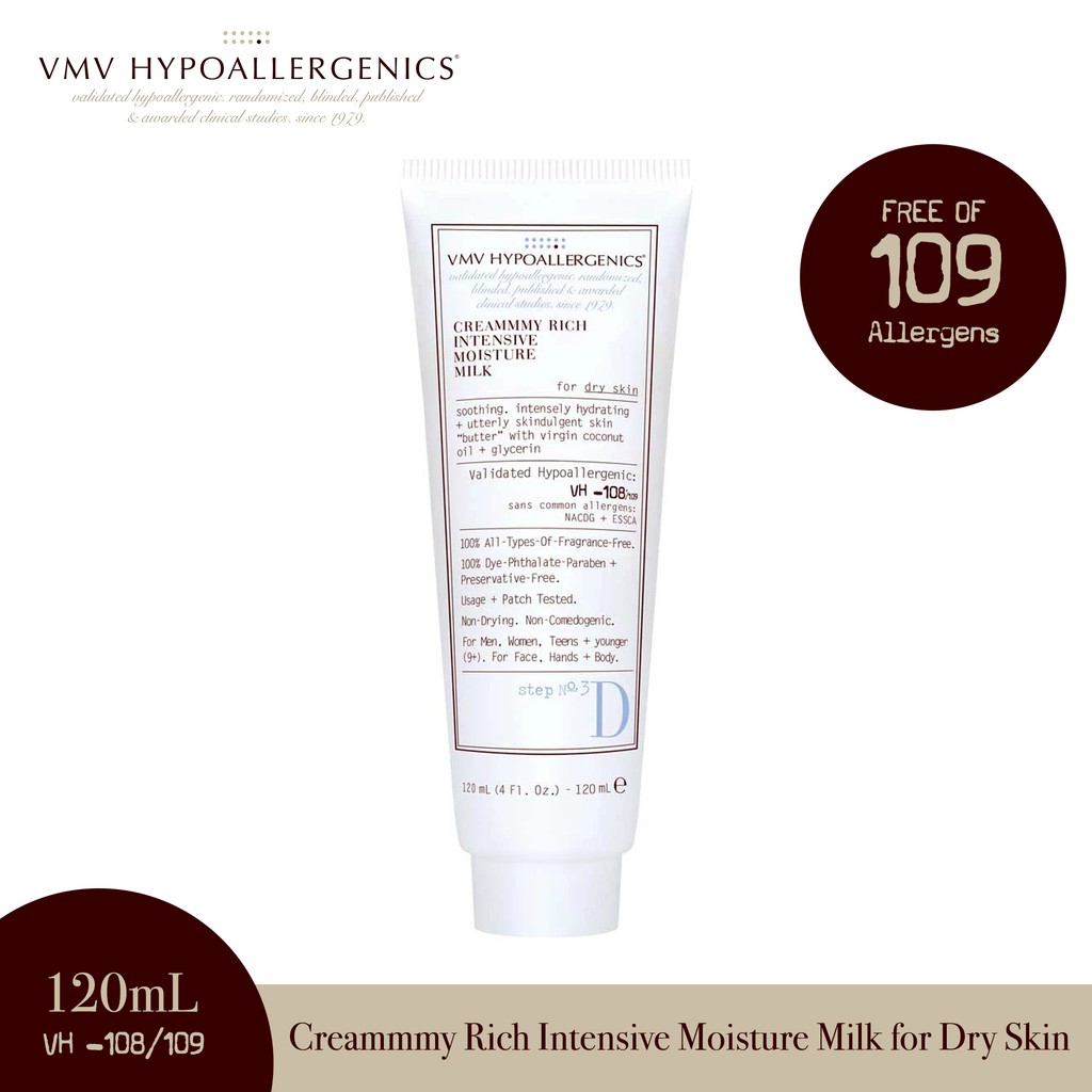 VMV Hypoallergenics Creammmy Rich Intensive Moisture Milk for Dry Skin ...