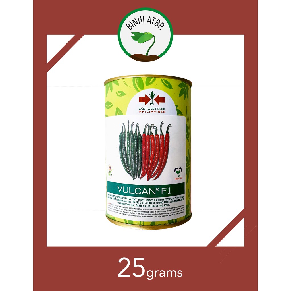 East-west Vulcan F1 Hot Pepper Seeds (25 Gr Can) | Shopee Philippines