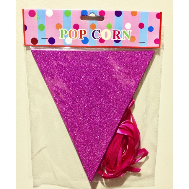 Fuschia pink glitter flaglets (7"; 10 flags) | Shopee Philippines