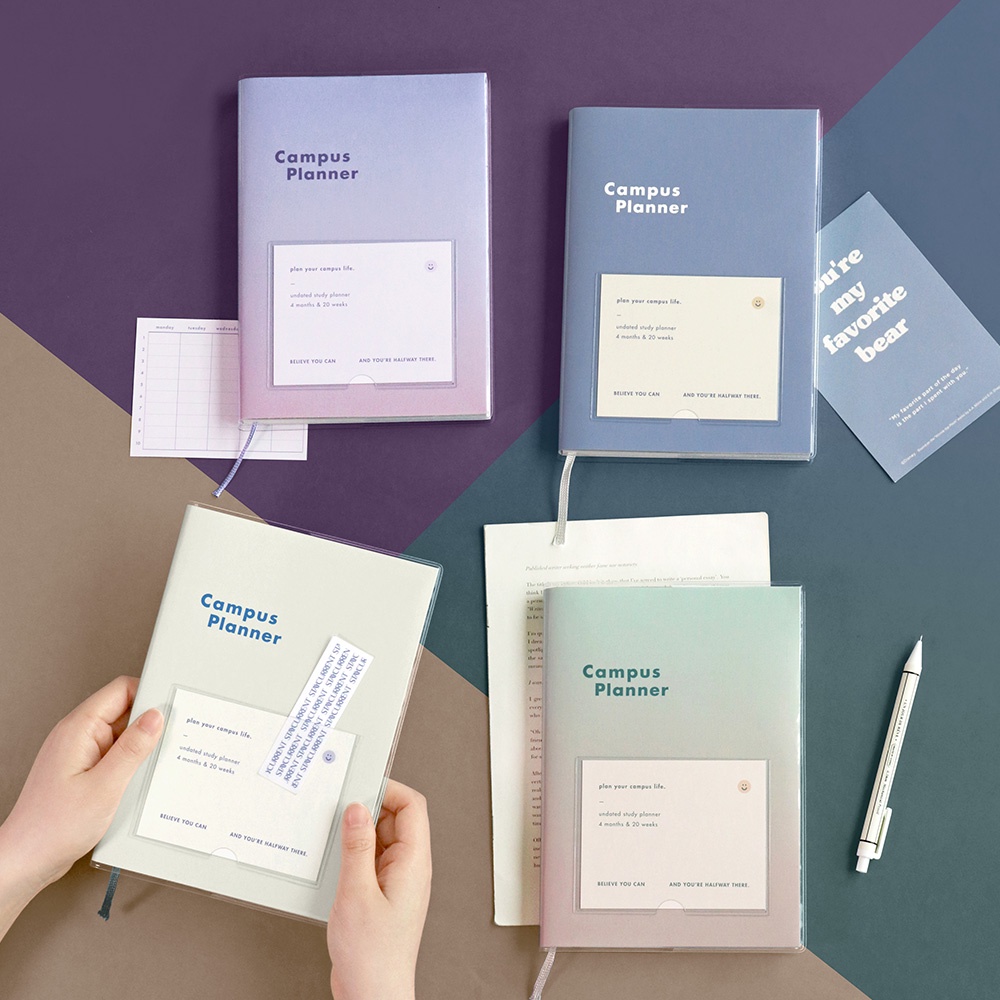 ICONIC Campus Study Planner Scheduler Journal Diary (For Four Months ...