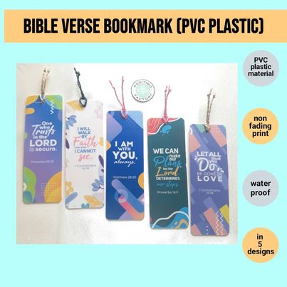 Bible Verse Bookmark PVC Card Type in 5 Designs | Shopee Philippines