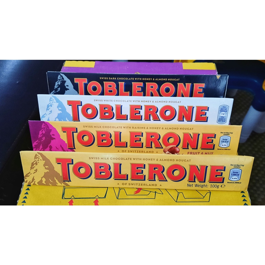 [BUY 1 TAKE 1] Toblerone Plain, Dark, White chocolate or Crunchy Almond ...