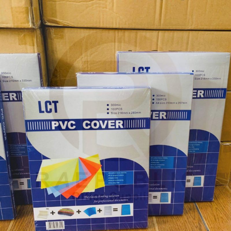 LCT COLORED PVC Binding Cover 300microns (100 sheets) | Shopee Philippines