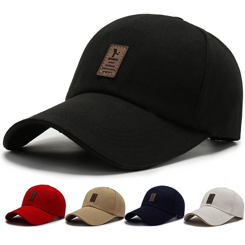 Black Plain Metal Adjust Cap Fashion Hats Outdoor Bull Caps Close ...