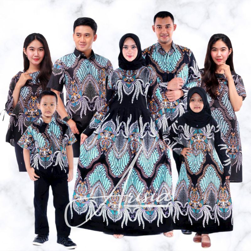 HIJAU Family Batik couple, Family Batik couple, Standard And JUMBO ...