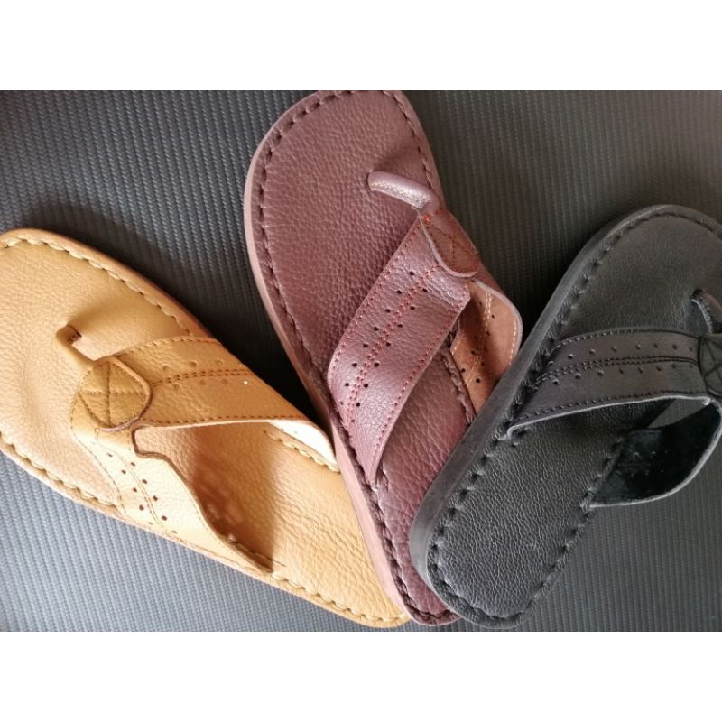 LEATHER SLIPPERS FOR MEN AND WOMEN PHILIPPINE MADE HIGH QUALITY ...