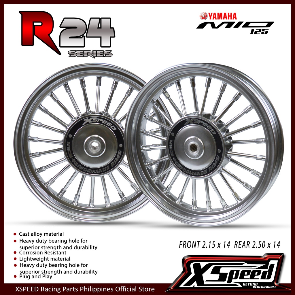 XSPEED MAGS R24 Glass Silver ( 4 Holes ) | Xspeed Philippines Official ...