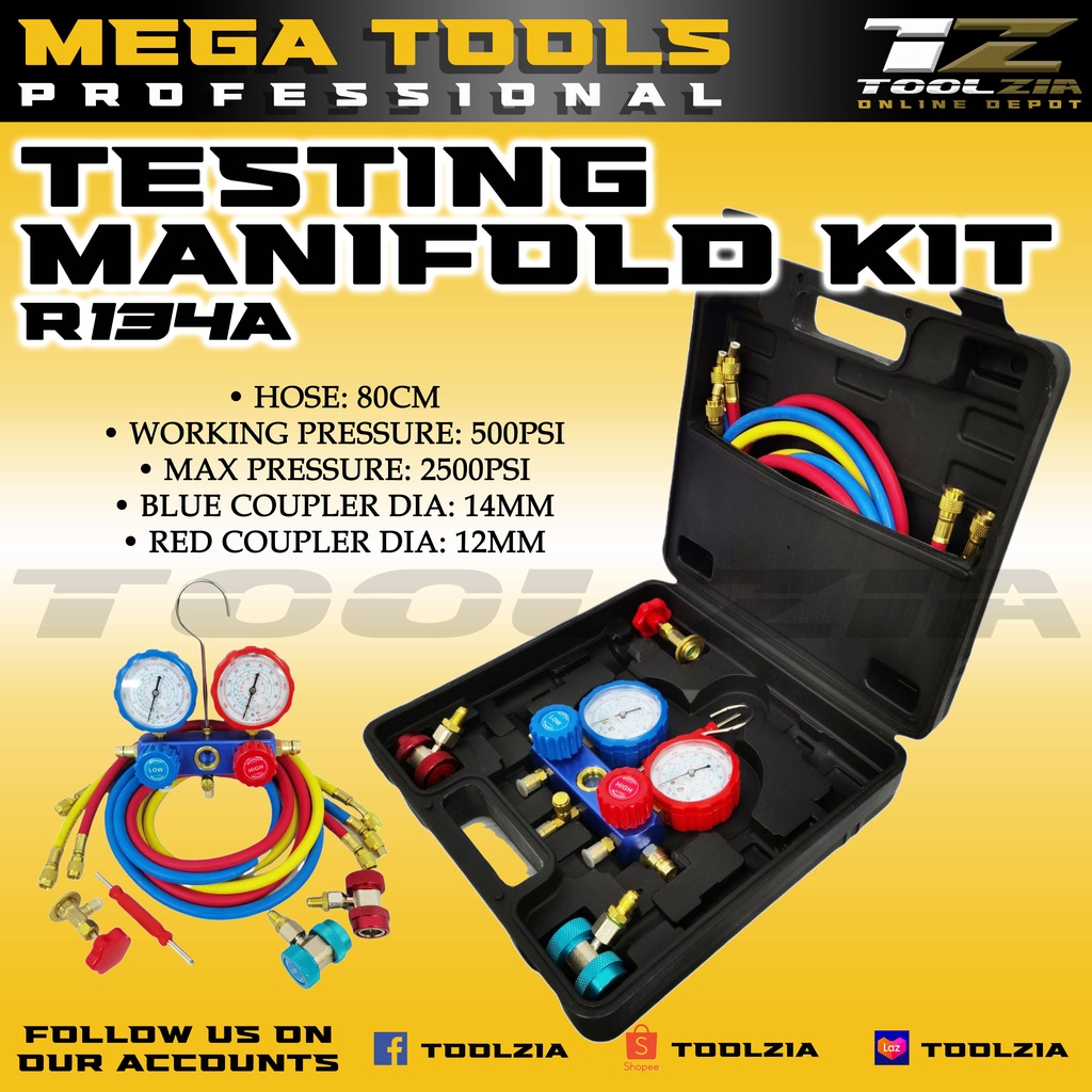 MEGA Testing Manifold Kit R134A | Shopee Philippines
