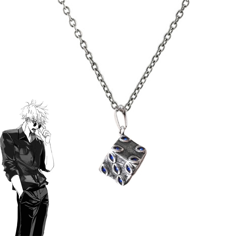 Anime Jujutsu Kaisen Necklace Gojo Satoru Eye Ryomen Sukuna Pendant ...