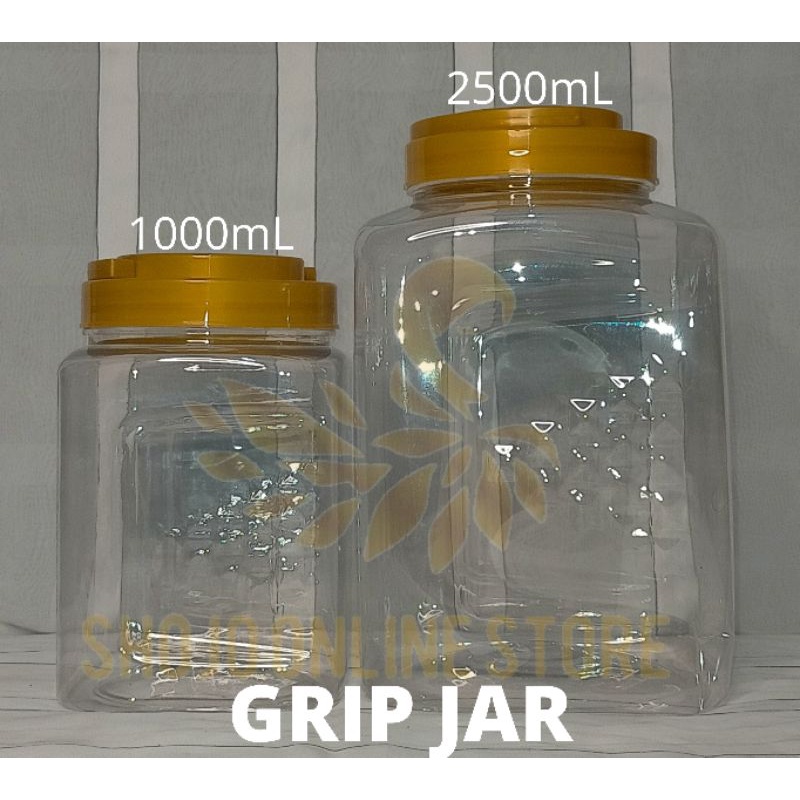LANMAR FOS Square Plastic/ Grip Jar 1000mL/2500mL w/handle Biscuits ...