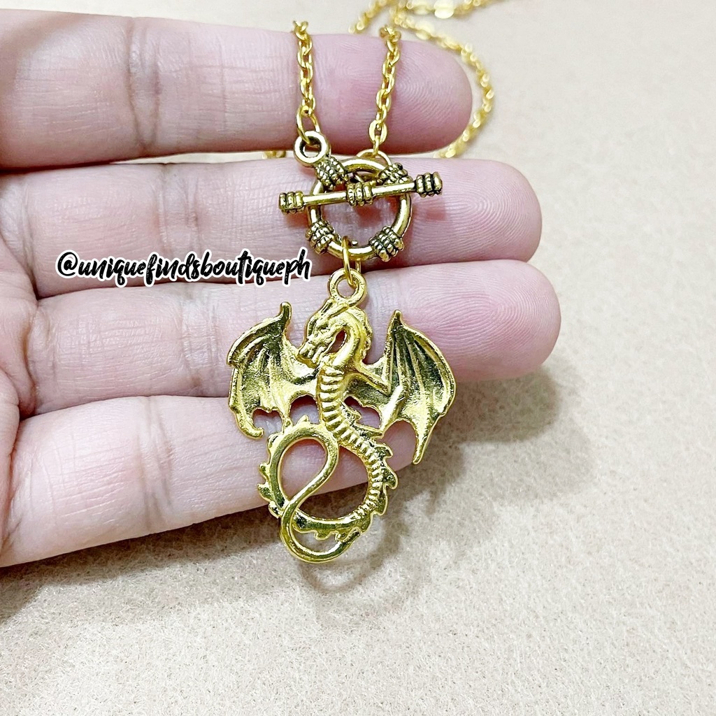Syrax Necklace of Rhaenyra Targaryen of House of the Dragon | yellow ...