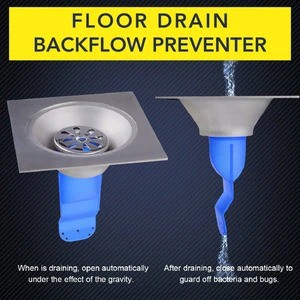 Floor Drain Backflow Preventer, Adjustable Silicone Sink Strainer Cover ...