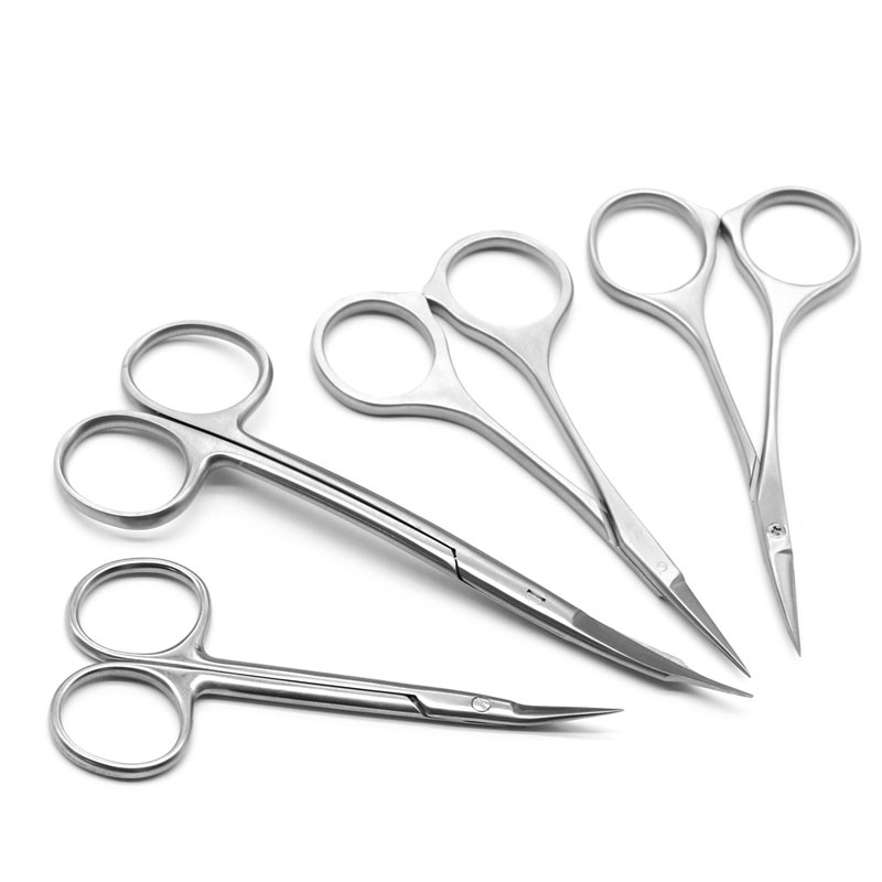 Nasal septum scissors bird beak scissors gold handle stainless steel ...