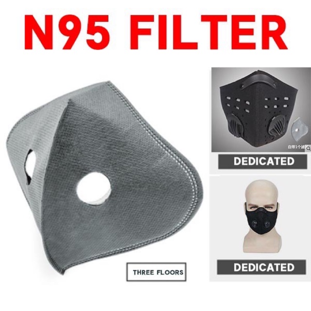 N95 Filter Lining Nasal Mask Filter Mesh Anti-fog 5 layers of ...