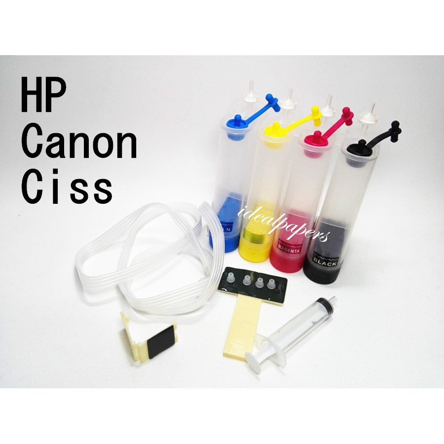 DIY CISS kit 4colors for canon printer 100ml ecotank | Shopee Philippines