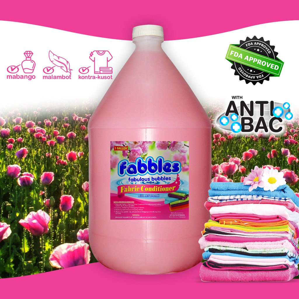 Fabric Conditioner 1 Gallon (max of 6 gals per check out) | Shopee ...